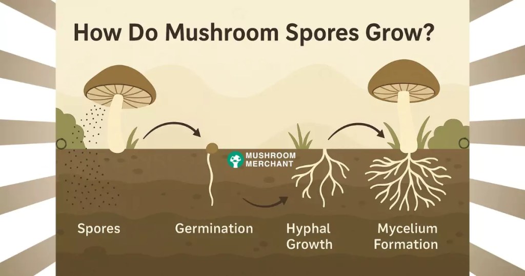 How Do Mushroom Spores Grow? (Lifecycle Explained)